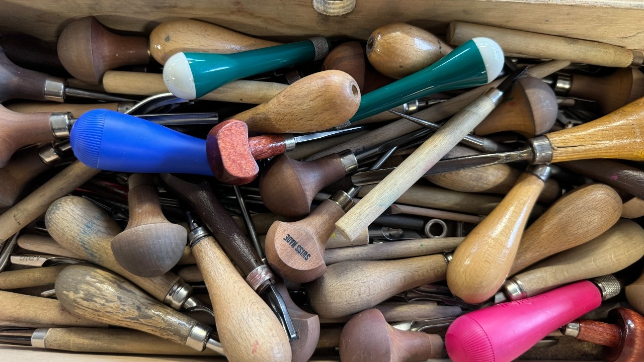 Linoleumstryk i Vinterferien - Byens hus